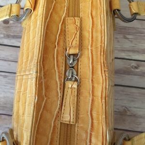 G by Guess | Bags | Yellow Faux Crocodile Embossed Guess Purse | Poshmark